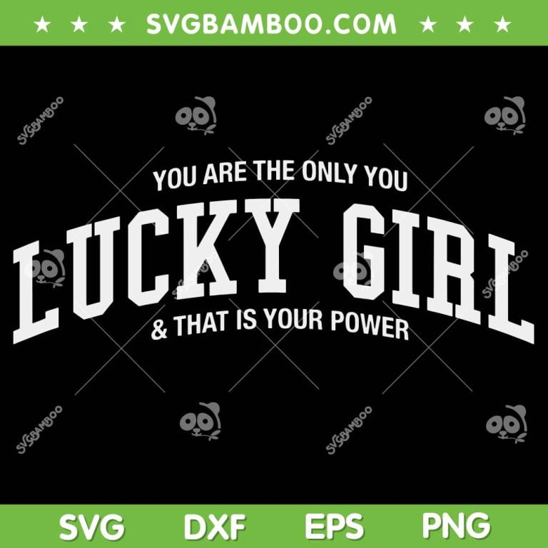Lucky Girl Varsity Svg Png