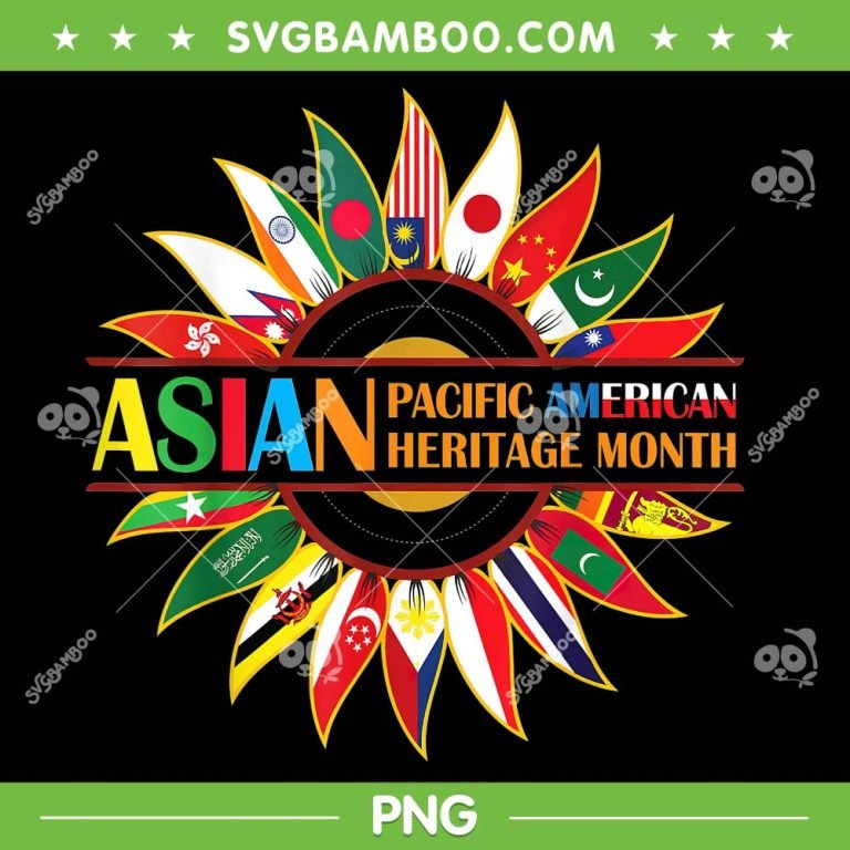 Asian Pacific American Heritage Month Sunflower PNG