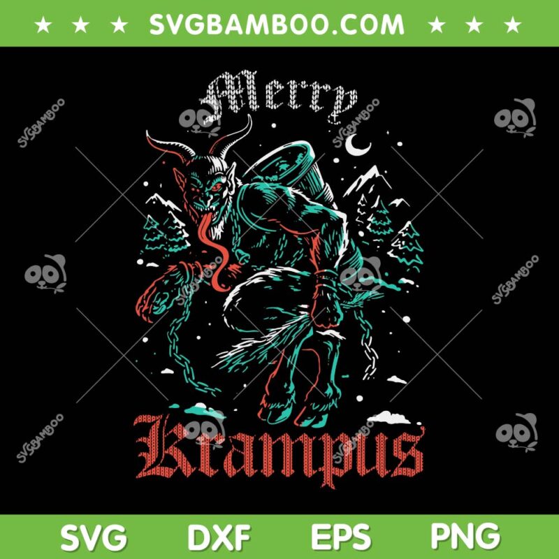Merry Krampus Christmas SVG PNG