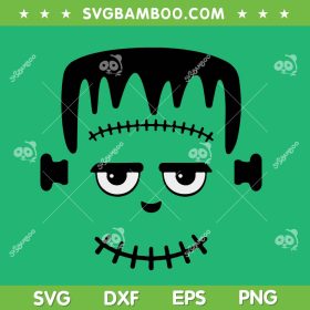Frankenstein Monster Big Face SVG PNG