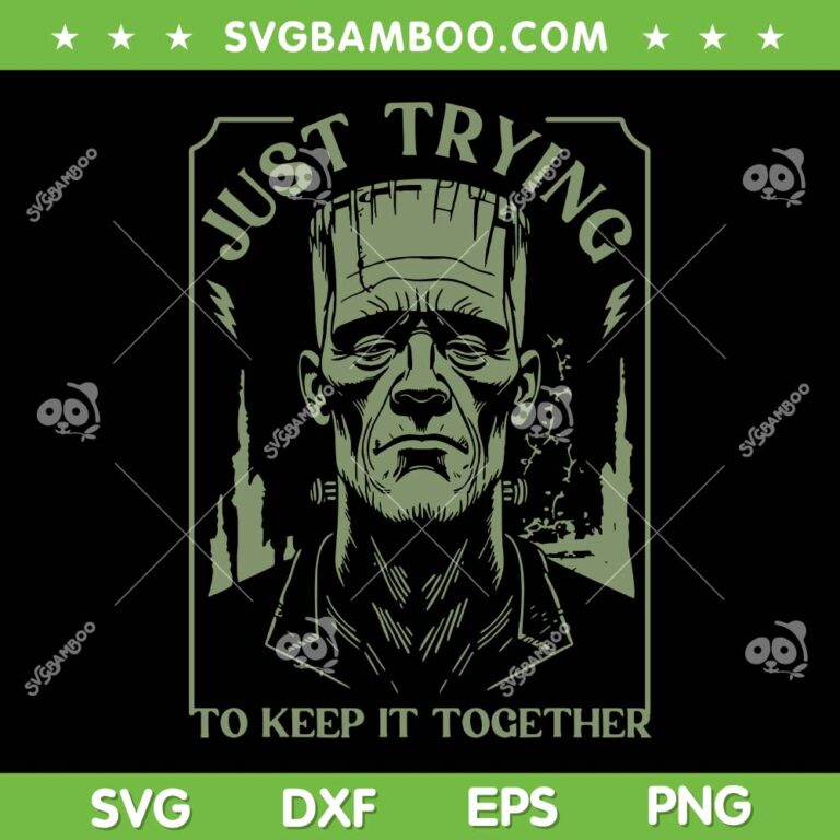 Frankenstein Monster Just Trying to Keep it Together SVG