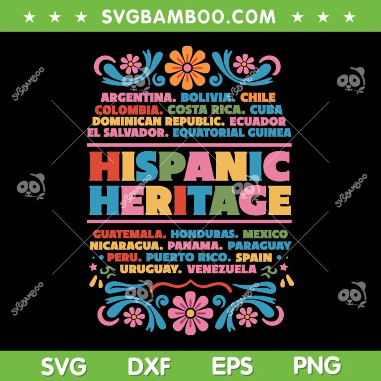 Hispanic Heritage Month 2025 SVG PNG